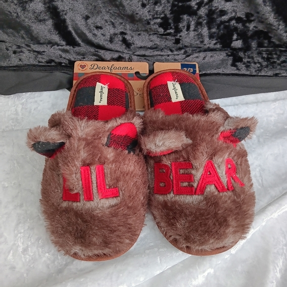 dearfoams | Shoes | Nwt Lil Bear Slippers | Poshmark